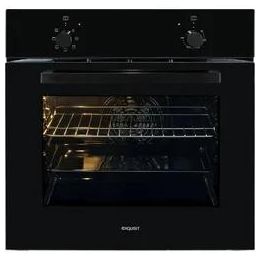 EXQUISIT Einbaubackofen "EBE255-U-020", A (A+++-D), schwarz, B:59,5cm H:59,5cm T:53cm, Backöfen