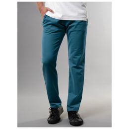 Sweathose TRIGEMA "TRIGEMA Freizeithose aus Sweat-Qualität" Gr. L, US-Größen, blau (saphir, light, melange), Herren, 70% Baumwolle, 30% Polyester, Hosen