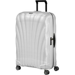 Hartschalen-Trolley Samsonite "C-LITE 75" Gr. B/H/T: 51cm x 75cm x 31cm 94 l, weiß (sanftes weiß), Polypropylen, unifarben, Koffer, Reisekoffer Aufgabegepäck Trolley TSA-Zahlenschloss Made in Europe