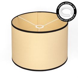 hofstein Chellas Lampenschirm 40 cm Naturfarben, Schwarz