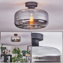 hofstein Boza Deckenleuchte Glas 28 cm Rauchfarben, 1-flammig