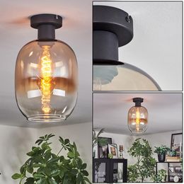 hofstein Apedo Deckenleuchte Glas 20 cm Bernsteinfarben, Klar, 1-flammig