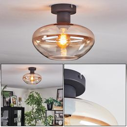 hofstein Mertola Deckenleuchte Glas 25 cm Bernsteinfarben, Klar, 1-flammig