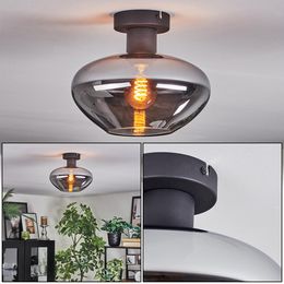 hofstein Mertola Deckenleuchte Glas 25 cm Rauchfarben, 1-flammig
