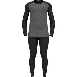 Odlo Unterw&auml;sche-Set Active Warm Black/Darkgrey (Gr&ouml;&szlig;e: S)