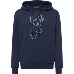 Reitmayer Sweathoodie mit Hirschdruck Navy (Gr&ouml;&szlig;e: L)