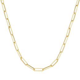 Goldkette Luigi Merano "lange Ankerglieder, Gold 585" Gr. 45, gold, Halsketten, Damen, 45cm, Gelbgold 585