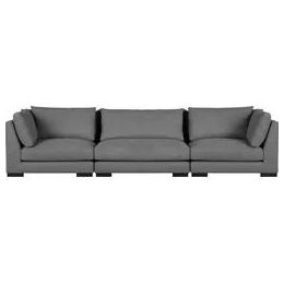 3-Sitzer LeGer Home by Lena Gercke "Tvinna", grau (hellgrau), B:306cm H:76cm T:102cm, 92% Polyester, 8% Nylon, Sofas, bestehend aus 3 Modulen: 2xEckelement, 1x Mittelelement