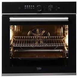 BEKO Einbaubackofen "BBIM13400XS", A+ (A+++-D), schwarz (edelstahlfarben, schwarz), B:59,4cm H:59,5cm T:56,7cm, Backöfen