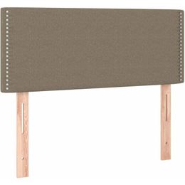 vidaXL - led Kopfteil,Betthaupt Taupe 100x5x78/88 cm Stoff