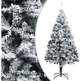 Künstlicher Weihnachtsbaum,Kunstbaum Beschneit Grün 300 cm pvc vidaXL