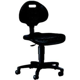 Arbeitsstuhl tec 20 Sitz PU-Schaum schwarz Sitzhöhe 420-550 mm, mit Rollen - Topstar