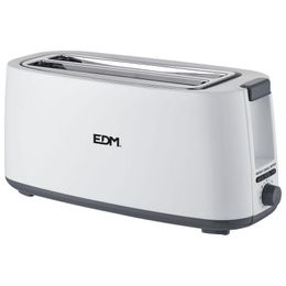 Edm Toaster Weiß Design Doppelschlitztoaster 1400W