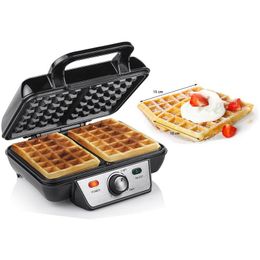 Tristar Doppel Waffeleisen für dicke belgische & brüsseler Waffeln 23x16,8cm