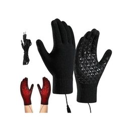 Beheizbare Handschuhe, USB Beheizte Handschuhe, Winterhandschuhe Herren Damen Winterhand Warme Handschuhe Touchscreen Handschuhe Zum Stricken Für