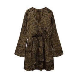 Mango Kleid 'Jules' Damen Größe 42 braun / schwarz Winterkleid