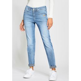 Relax-fit-Jeans Gang "94AMELIE" Gr. 28 (36), N-Gr, blau (sensation wash), Damen, Denim/Jeans, Obermaterial: 98% Baumwolle, 2% Elasthan, Jeans