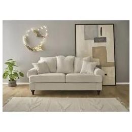 3-Sitzer Home Affaire "WESTMINSTER", beige (elfenbein), B:200cm H:95cm T:100cm, Sofas, mit Federkern-Polsterung