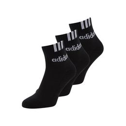 adidas Performance Sportsocken '3-Stripes Linear' Herren Größe 35/36 schwarz / weiß