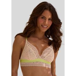 Vivance Bralette-BH 'Viola' mehrfarbig Gr. 42. Mit Spitze, Bordüren. Ohne Bügel. Nachhaltig.