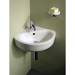 Ideal Standard Connect Arc Eck-Waschtisch E713601 48x44cm, mit Hahnloch und Überlauf, weiß
