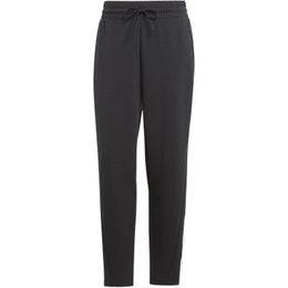 Adidas Train Essentials Regular-Fit Trainingshose Damen - schwarz - Gr. S - Baumwolle/Polyester/Elastan