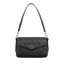 Guess Crossbody Bags - Eco Brenton Flap Shoulder Bag - Gr. unisize - in Dunkelgrau - f&uuml;r Damen