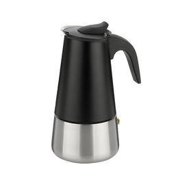 Kela Espressobereiter Ferrara - Schwarz - Ø 10 x 19,5 cm - 300 ml Edelstahl
