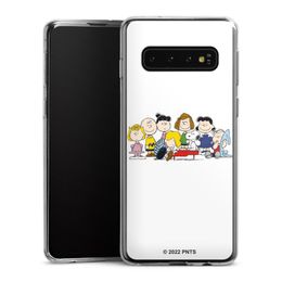 DeinDesign Galaxy S10 Handy Slim Case Silikon Handyh&uuml;lle transparent H&uuml;lle extra d&uuml;nn Kindheit Peanuts Merchandise Silikon Slim Case