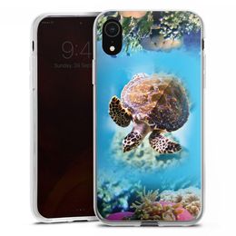 DeinDesign iPhone Xr Handy Silikon H&uuml;lle Case transparent Handyh&uuml;lle Ocean Turtle Animals Silikon Case