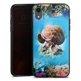 DeinDesign iPhone Xr Handy Silikon H&uuml;lle Case schwarz Handyh&uuml;lle Ocean Turtle Animals