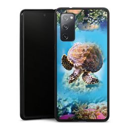 DeinDesign Galaxy S20 FE Handy Silikon H&uuml;lle Case schwarz Handyh&uuml;lle Animals Ocean Turtle