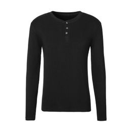 H.I.S. H.I.S Herren Langarmshirt, schwarz, Gr&ouml;&szlig;e L