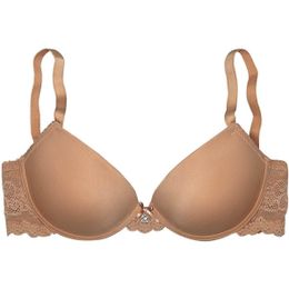 Lascana Damen Push-up-BH, caramel, Gr&ouml;&szlig;e 90D