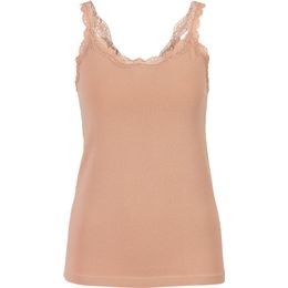 Lascana Damen Unterhemd, rot, schwarz, Gr&ouml;&szlig;e 32/34