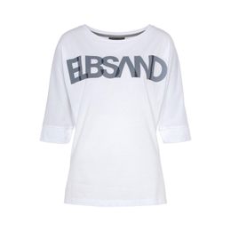 ELBSAND Damen 3/4-Arm-Shirt, bright white, Gr&ouml;&szlig;e S (36)
