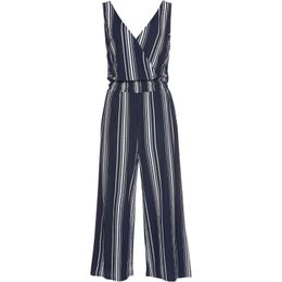 Lascana Damen Culotte-Overall, marine-wei&szlig;-gestreift, Gr&ouml;&szlig;e 42