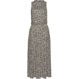 Lascana Damen Jerseykleid, schwarz-beige-bedruckt, Gr&ouml;&szlig;e 36