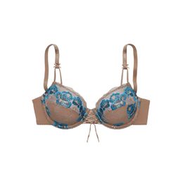 Nuance by Lascana Damen B&uuml;gel-BH, taupe-petrol, Gr&ouml;&szlig;e 90B