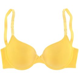 Lascana Damen Schalen-BH, gelb, Gr&ouml;&szlig;e 80D
