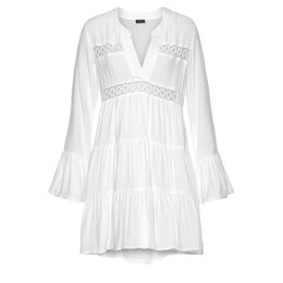 Lascana Damen Longbluse, offwhite, Gr&ouml;&szlig;e 32/34