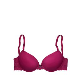 Lascana Damen Push-up-BH, beere, Gr&ouml;&szlig;e 80D
