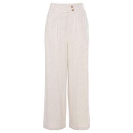 Lascana Damen Bundfaltenhose, sand, Gr&ouml;&szlig;e 42