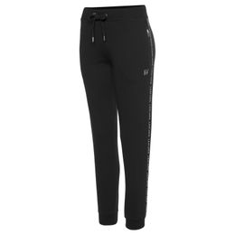 active by Lascana LASCANA ACTIVE Damen Jogginghose, schwarz, Gr&ouml;&szlig;e S (36/38)