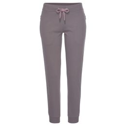 active by Lascana LASCANA ACTIVE Damen Jogginghose, stone, Gr&ouml;&szlig;e S (36/38)