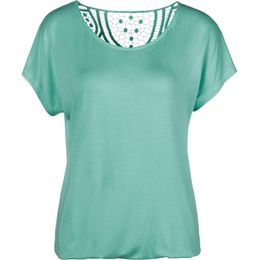 Vivance Damen Kurzarmshirt, mint, Gr&ouml;&szlig;e 32/34
