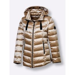 CREATION L PREMIUM Witt Damen Daunenjacke mit 2 Tragevarianten, sesam, Gr&ouml;&szlig;e 42