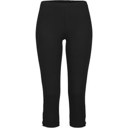 Lascana Damen Caprileggings, schwarz, Gr&ouml;&szlig;e 52/54