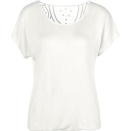 Vivance Damen Kurzarmshirt, gelb, creme, Gr&ouml;&szlig;e 44/46
