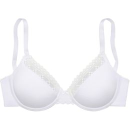 Lascana Damen B&uuml;gel-BH, wei&szlig;, Gr&ouml;&szlig;e 90F